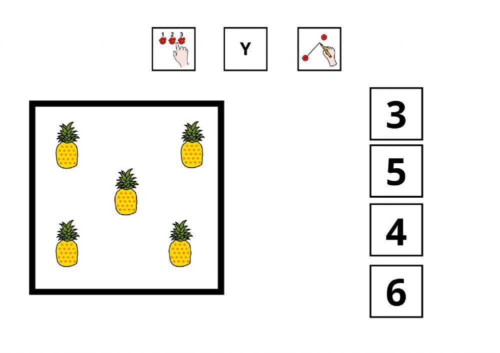 Contar exercise for educación infantil | Live Worksheets