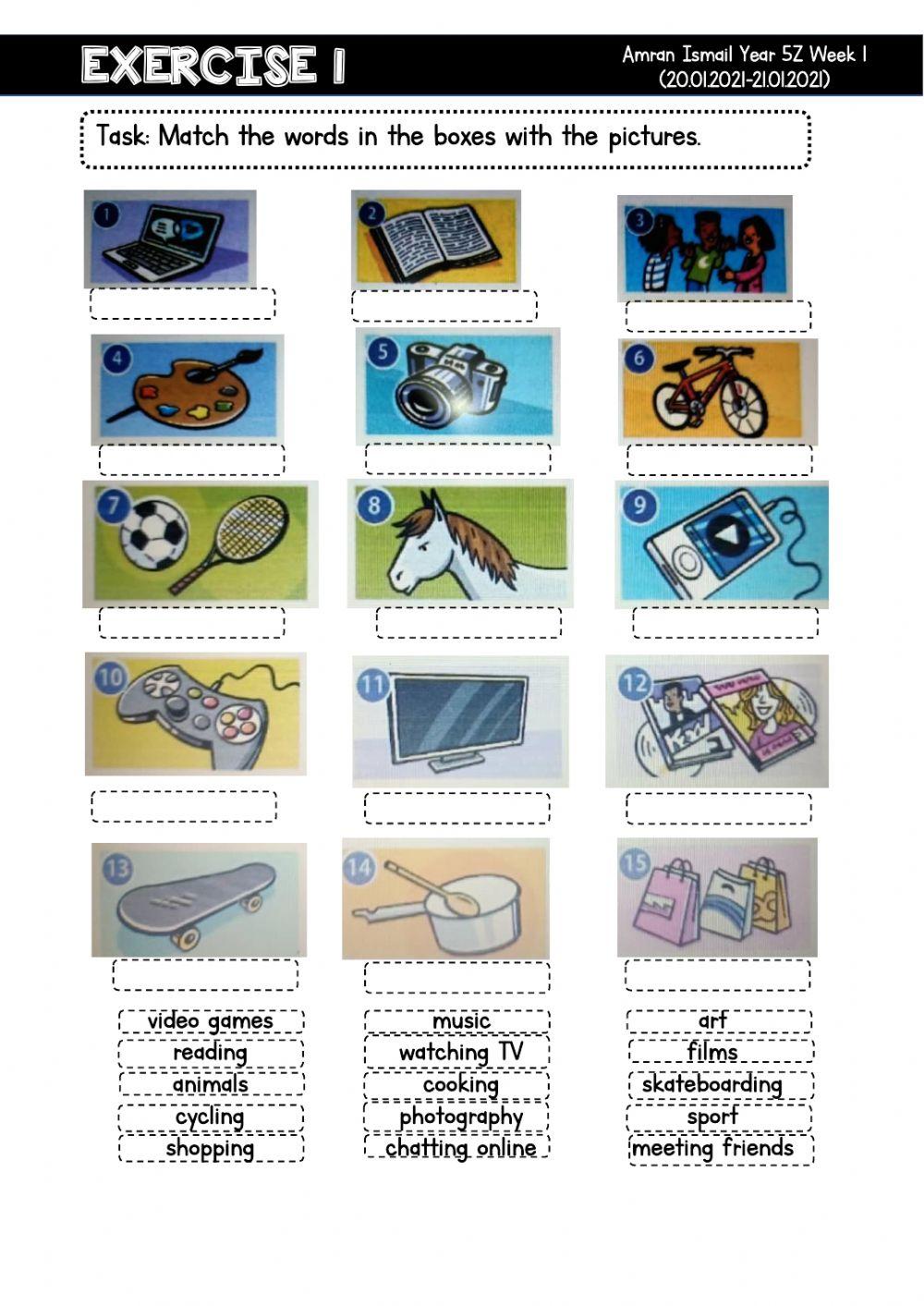 Exercise 1 Year 5 worksheet | Live Worksheets