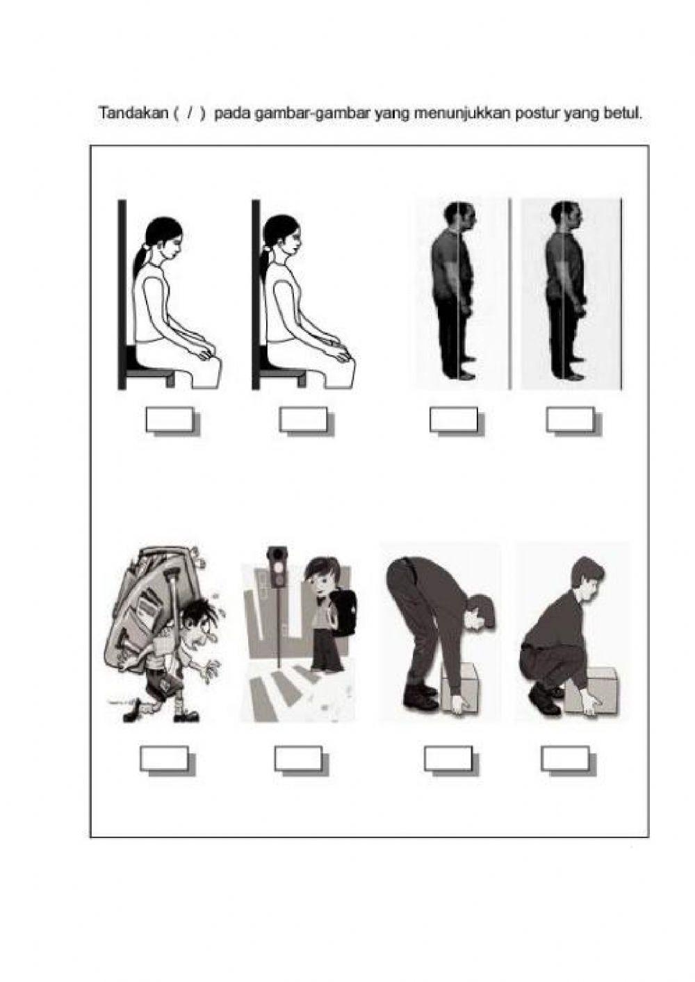 Pendidikan Kesihatan Tahun 2 : Postur badan | nurleza