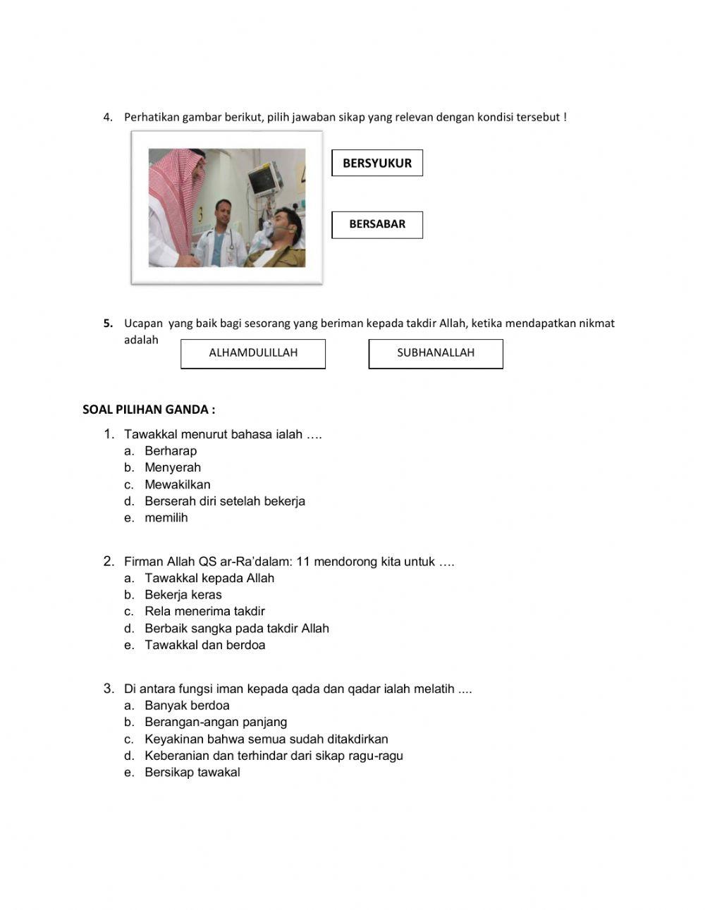 Lkpd pai interactive worksheet | Live Worksheets