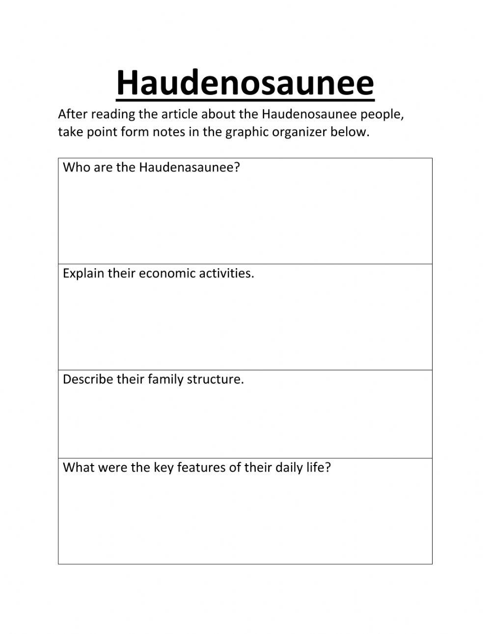 First Nations P… | Free Interactive Worksheets | 646258