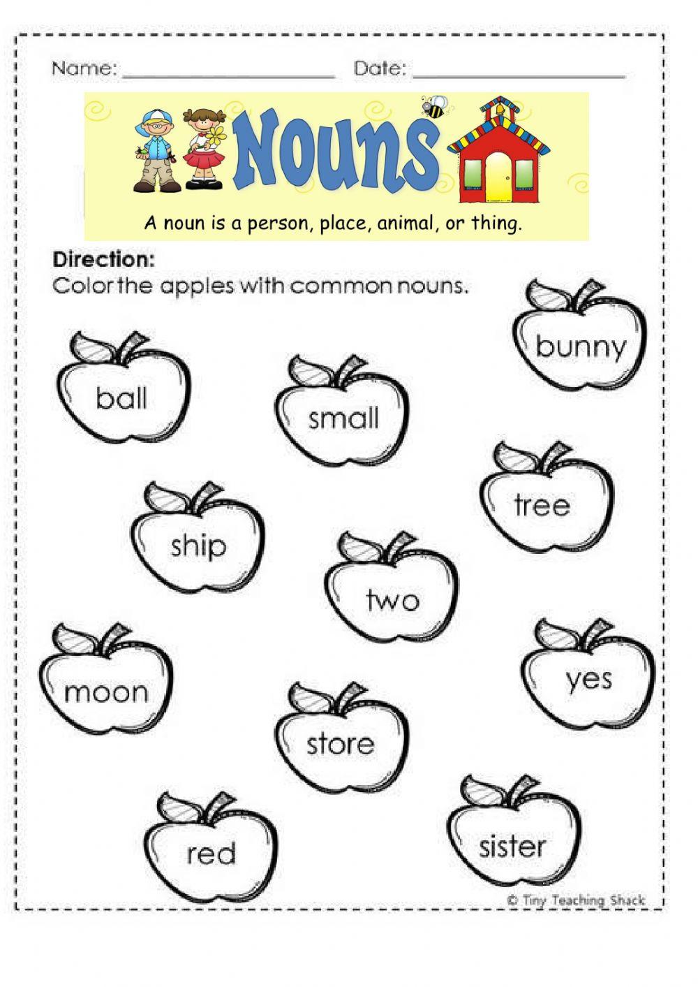 Nouns online exercise for | Live Worksheets