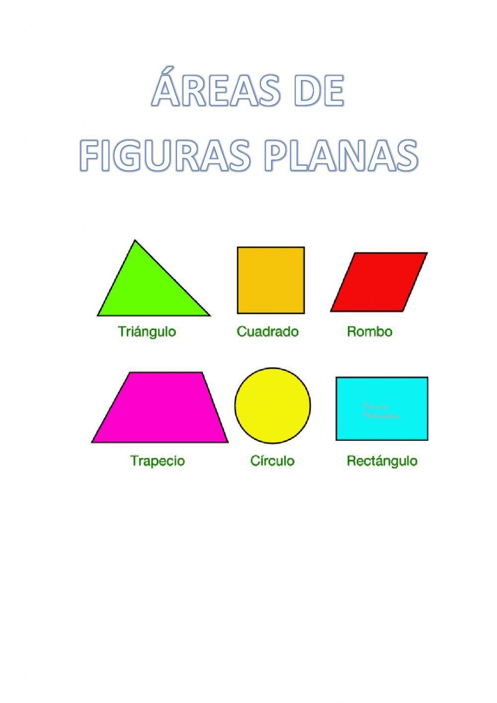 Áreas de figuras planas online exercise for 6º Nivel | Live Worksheets
