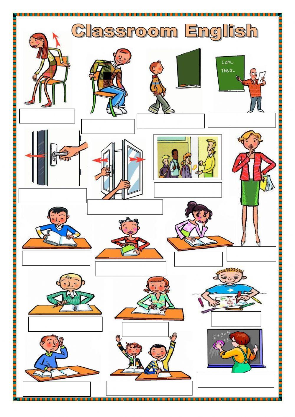 Classroom English 6 online exercise for | Live Worksheets