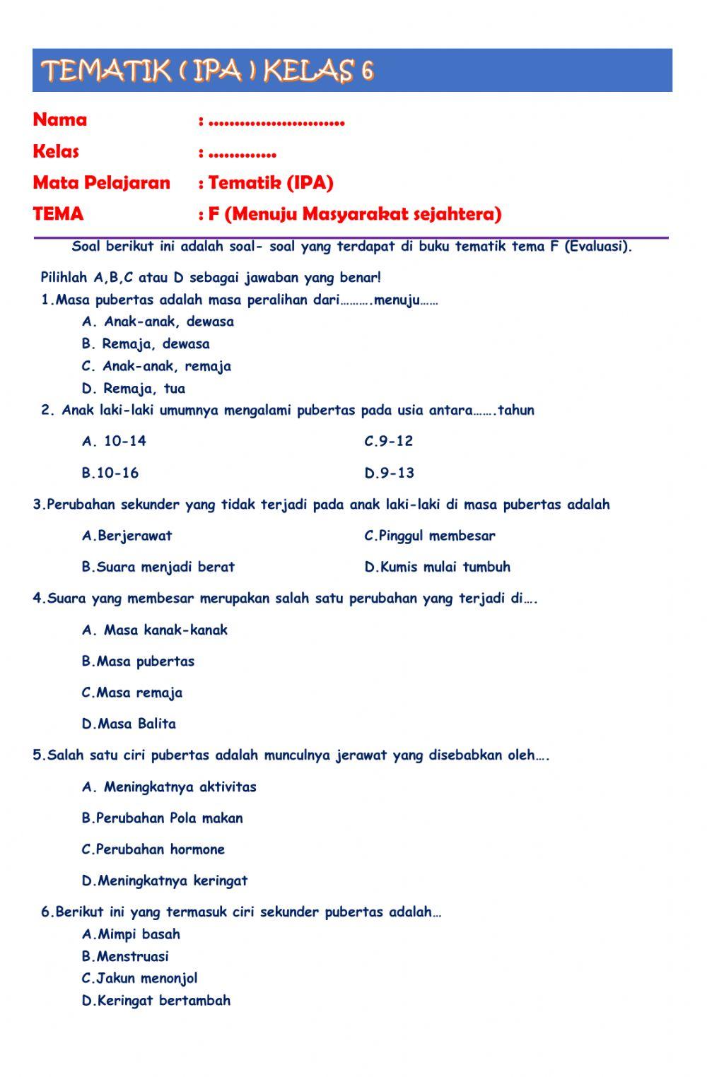 Evauasi tema f (ipa) worksheet | Live Worksheets