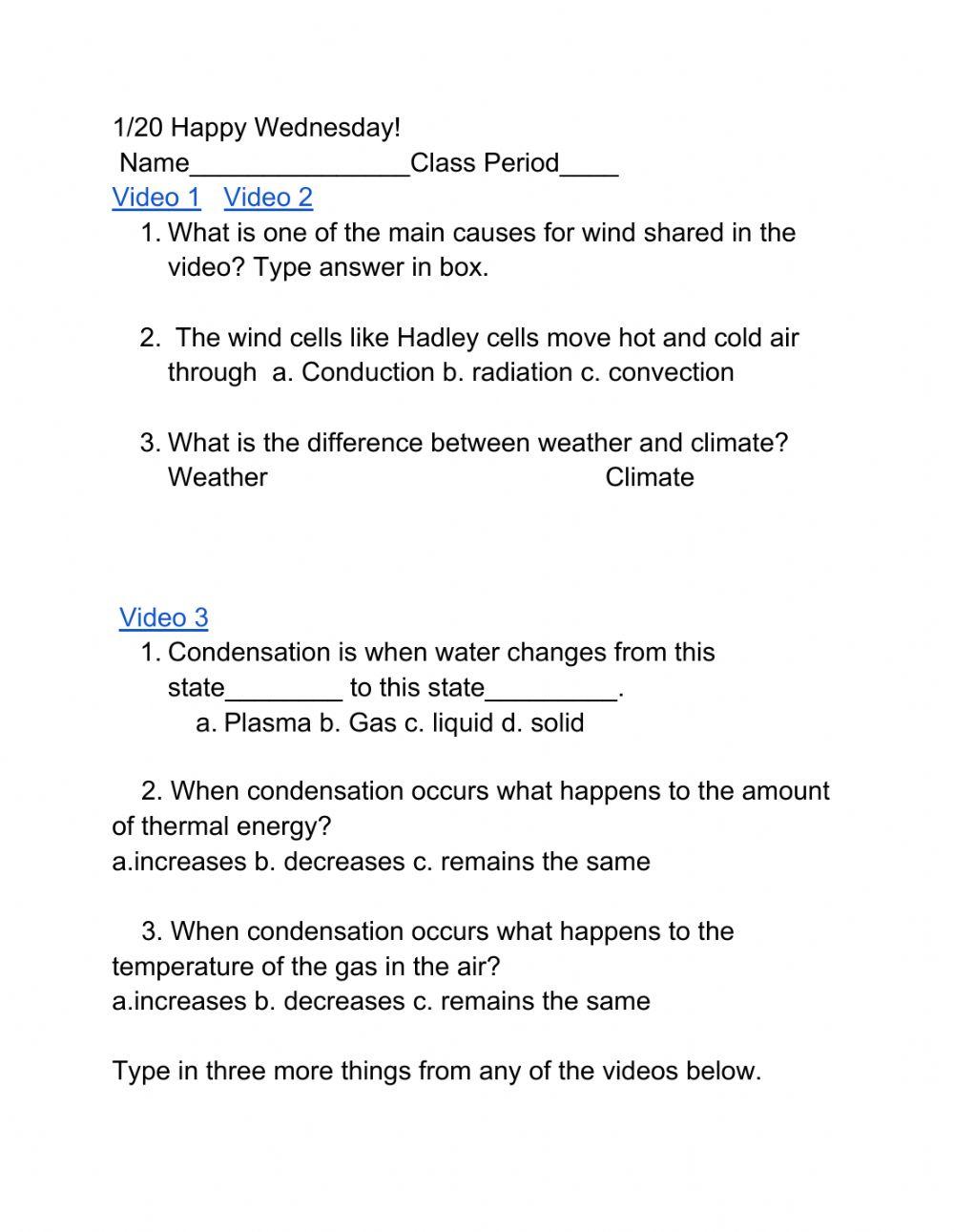 120 Video review 648947 | cwatabe | Live Worksheets