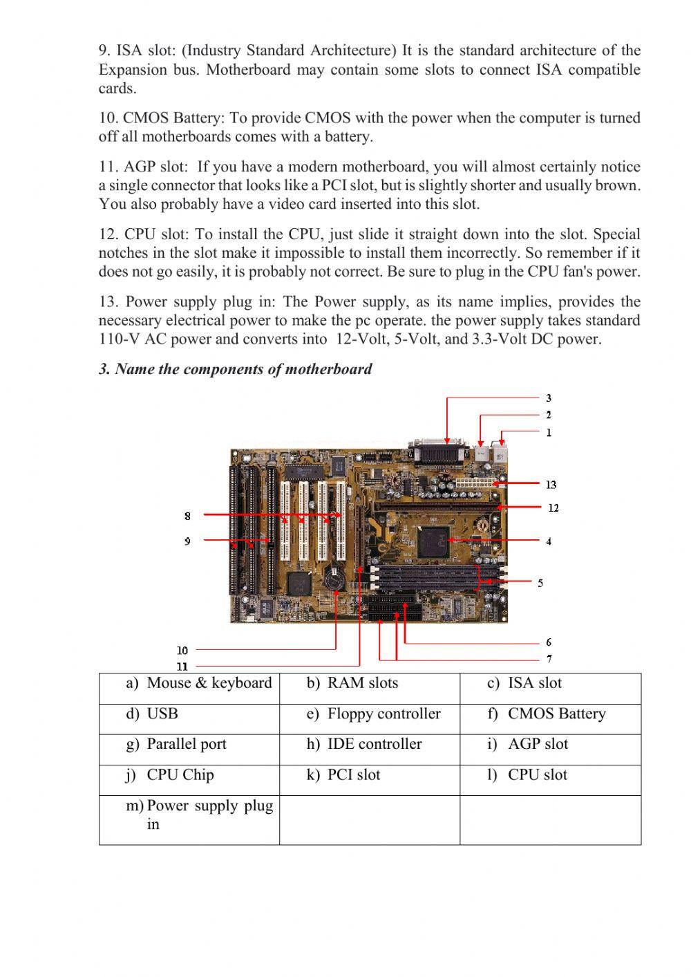 649387 | Motherboard | Vadym | LiveWorksheets