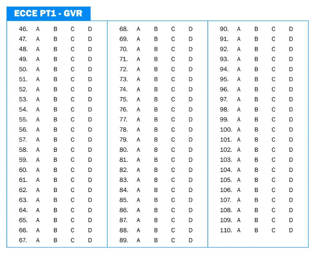 ECCE PT 1- GVR | Free Interactive Worksheets | 2142088