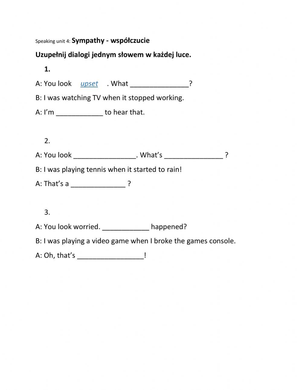 650237 | Sympathy | AgaJanas | LiveWorksheets