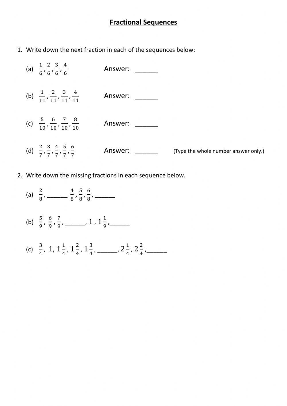 Fractional Sequences | Faizal Ummer Uppadathil | Live