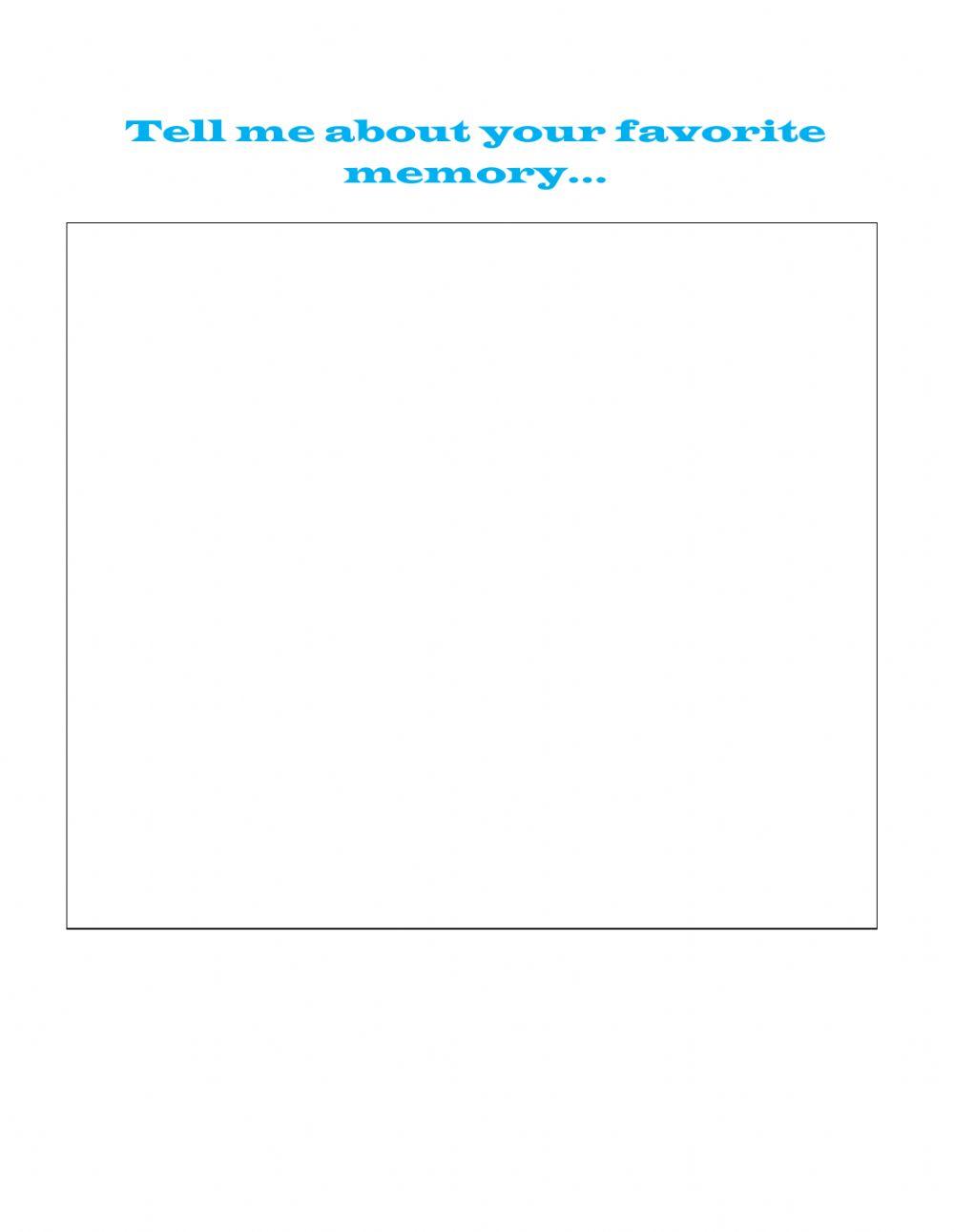 Tell Me About Your Favorite Memory 651552 | YehuditGaliah