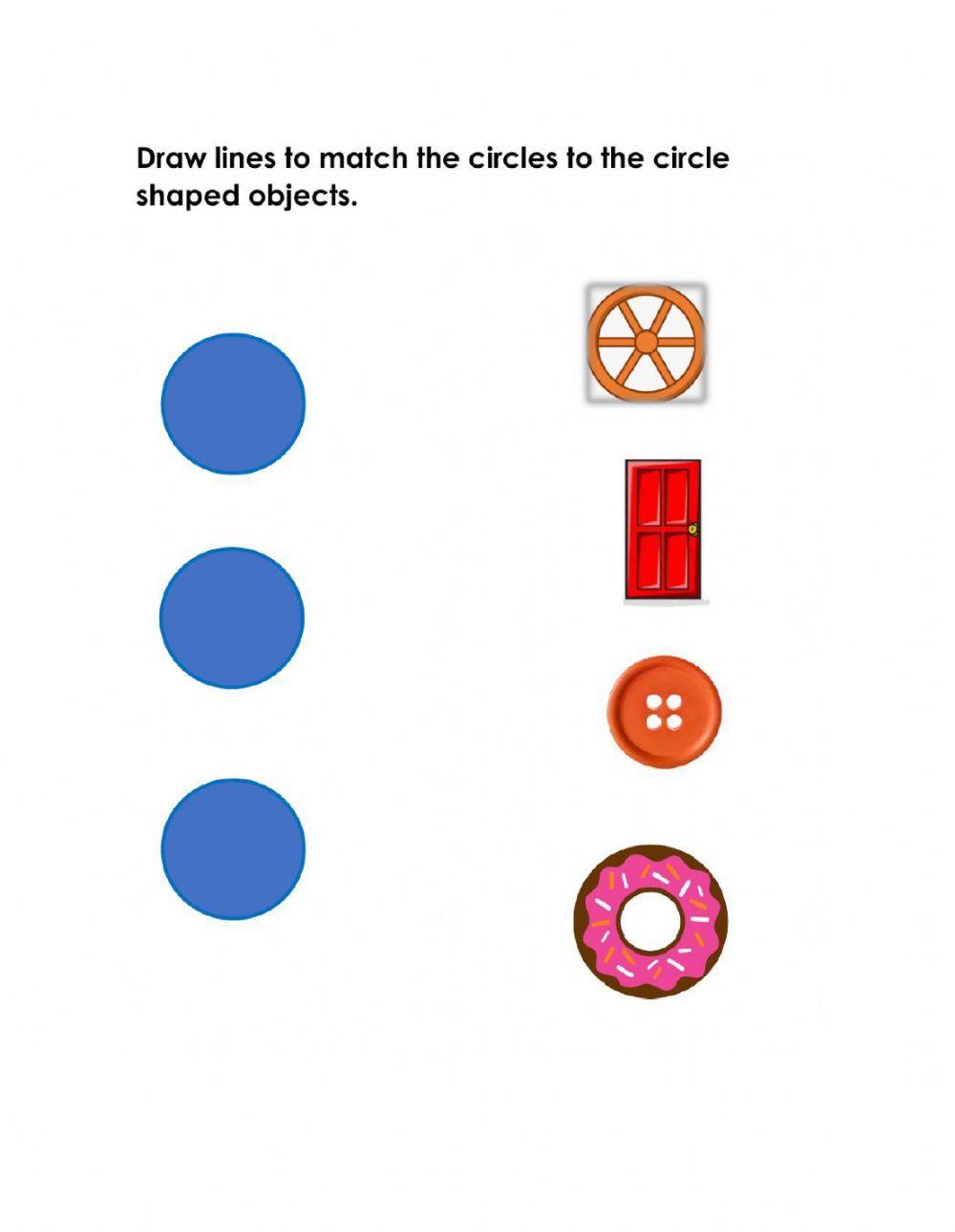 Circle shape 651966 | tessie1003 | Live Worksheets