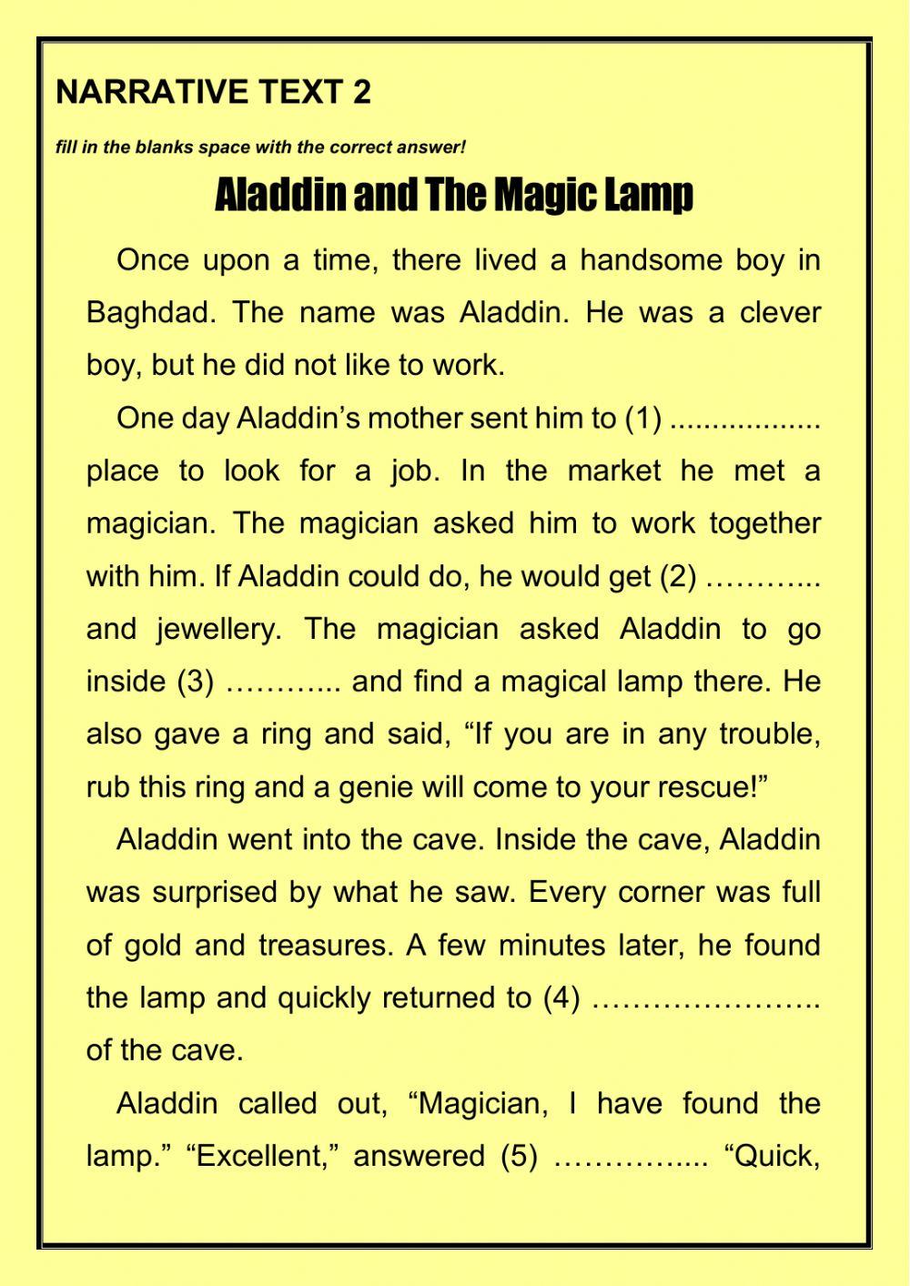 LKPD 2 NARRATIVE TEXT | sriutami54 | Live Worksheets