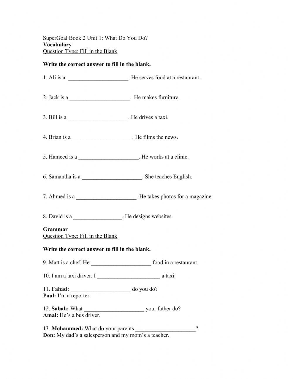 1-1 online exercise for | Live Worksheets