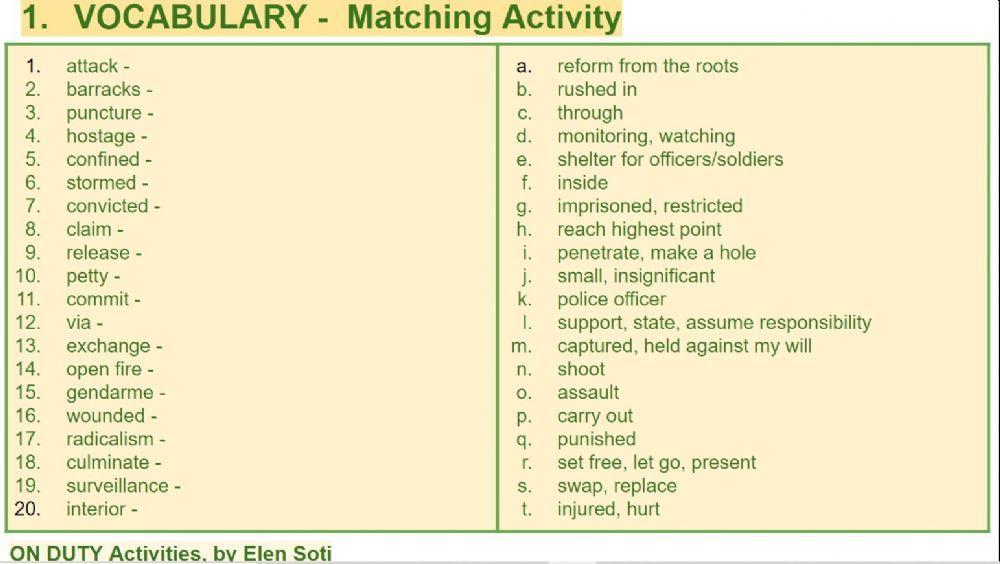 Vocabulary practice worksheet for Grade 10, Advanced | Live Worksheets