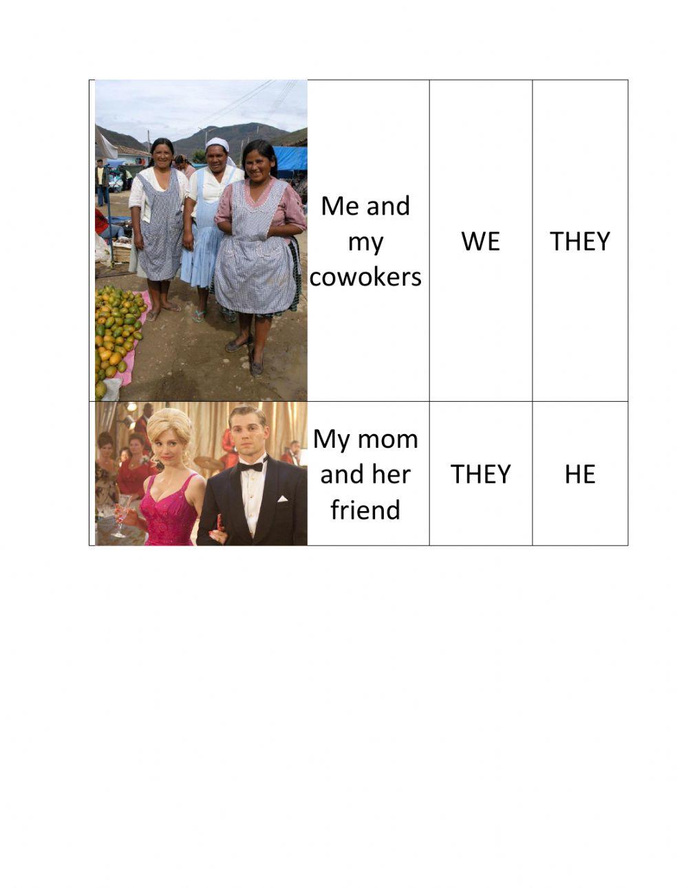 Who are they? exercise | Live Worksheets