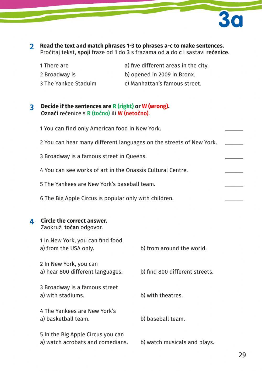 M3a-tasks1 online exercise for | Live Worksheets