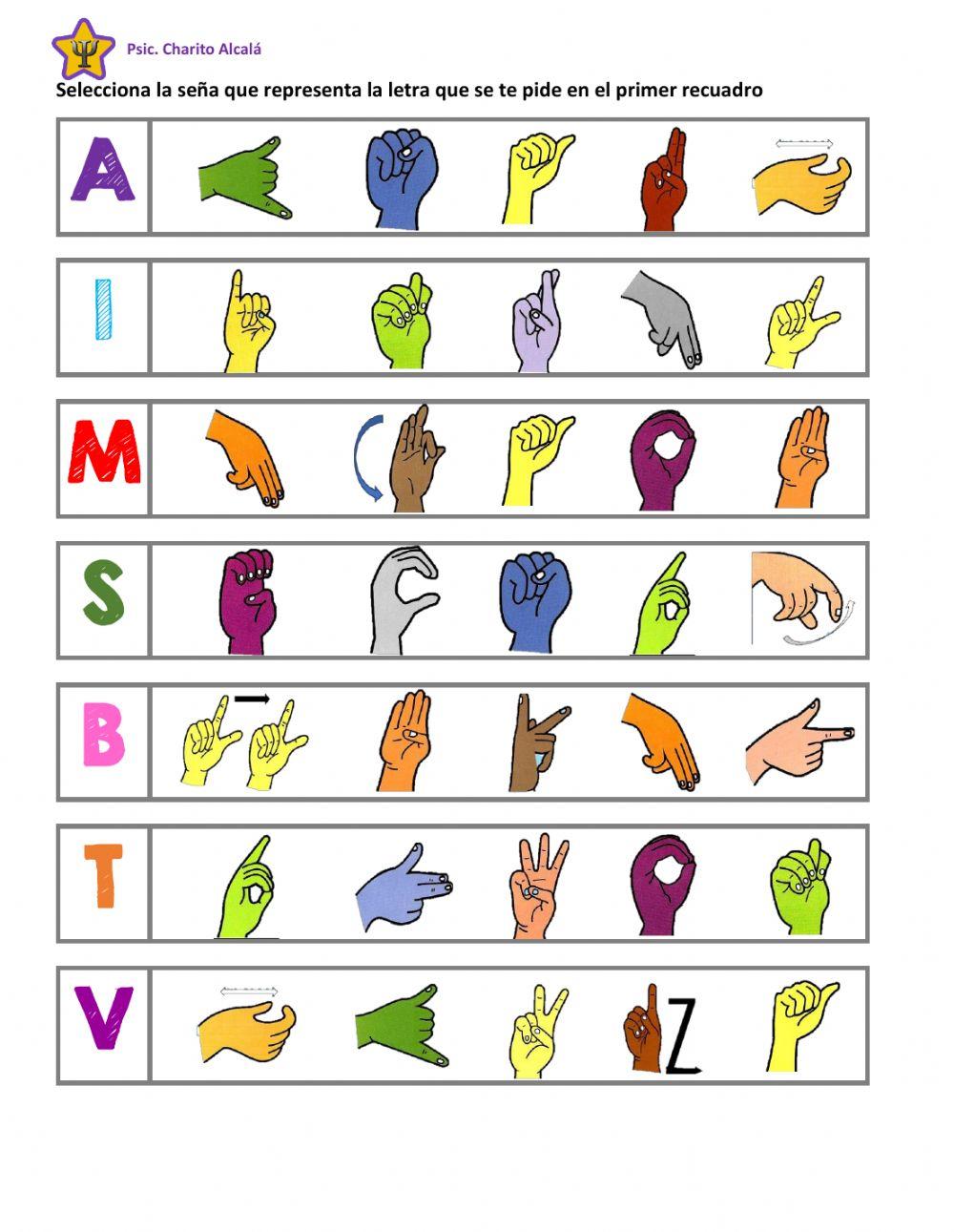 Abecedario LSM worksheet | Live Worksheets