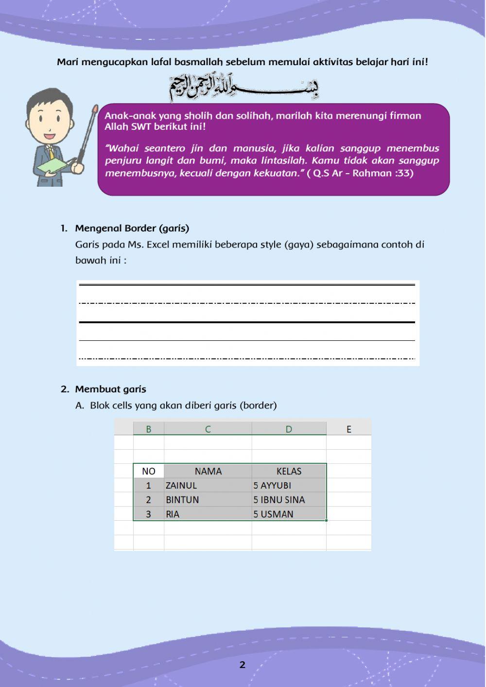 TIK Ms.Excel worksheet | Live Worksheets