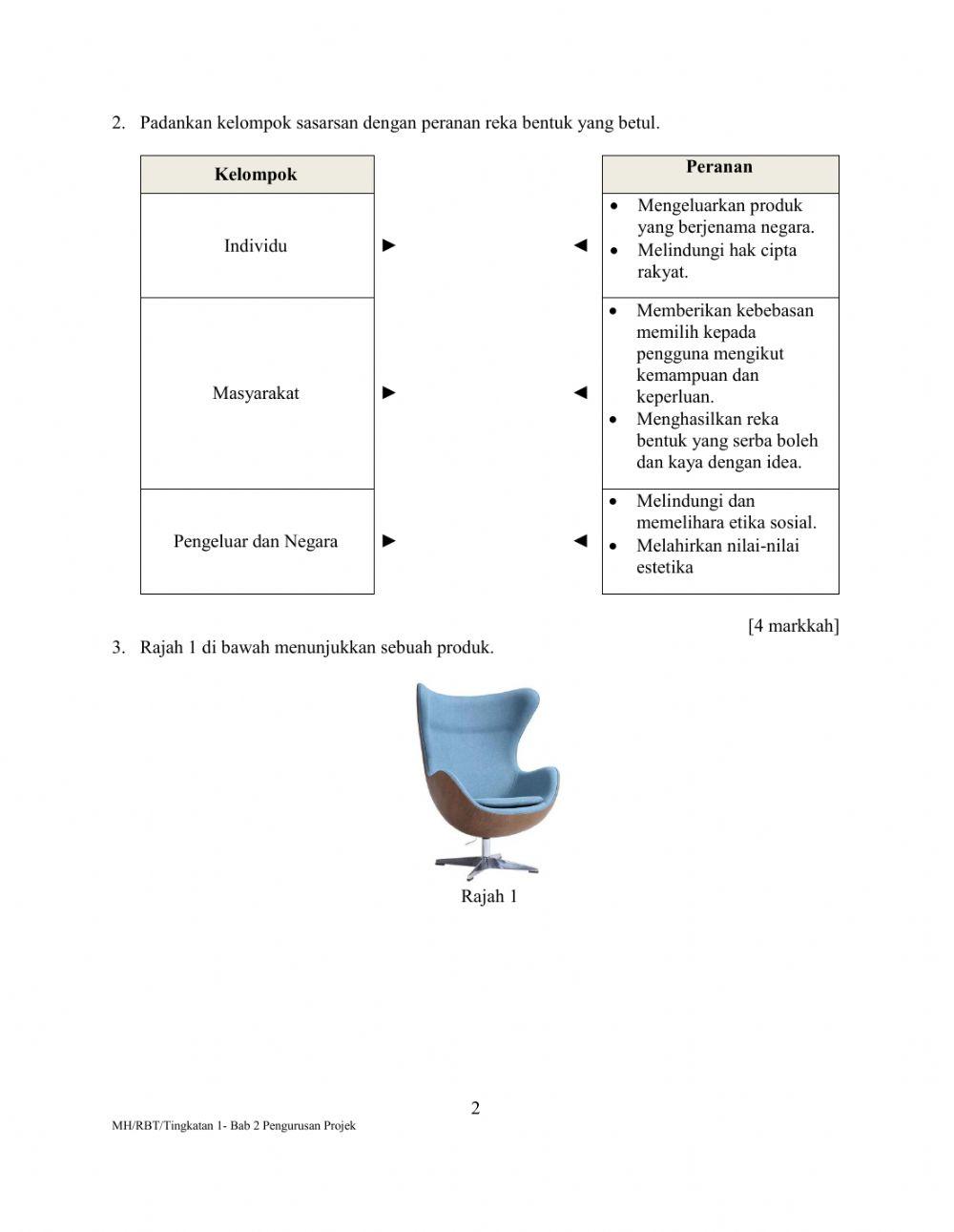 Dunia reka bentuk worksheet | Live Worksheets