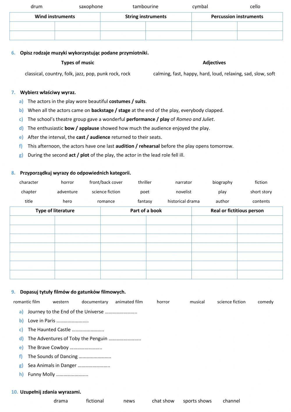 E8 U9 Kulura worksheet | Live Worksheets