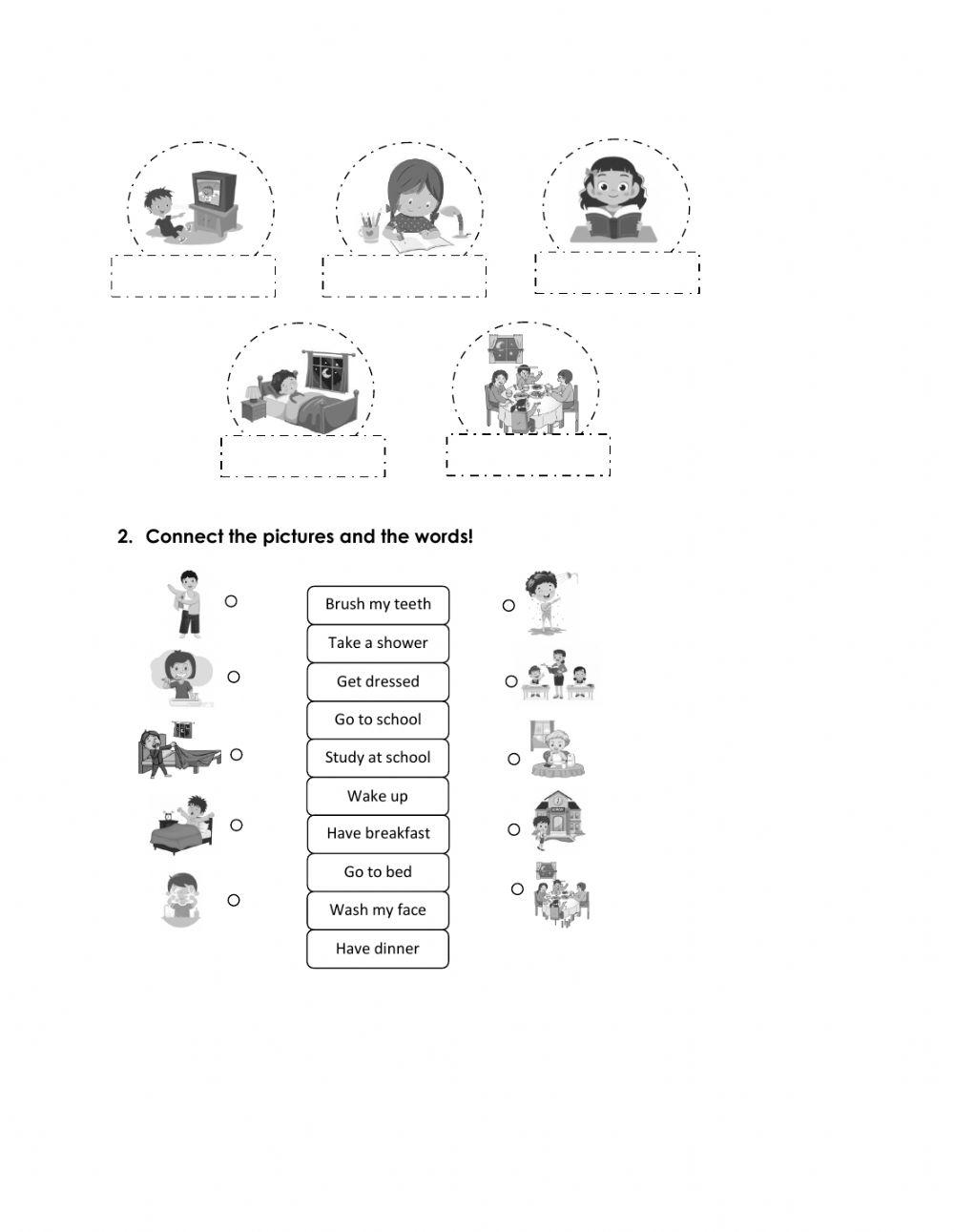 Daily Activity worksheet | Live Worksheets
