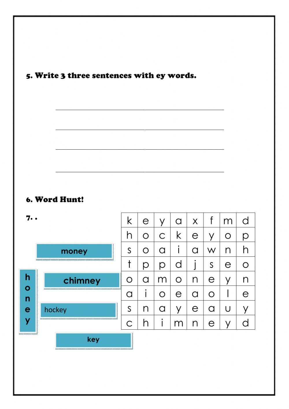 Sound-ey- worksheet | Live Worksheets
