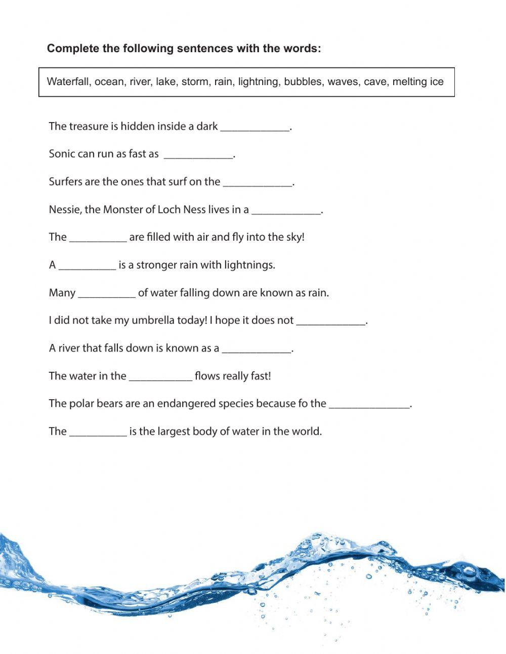 Water for everyone-2 online exercise for | Live Worksheets