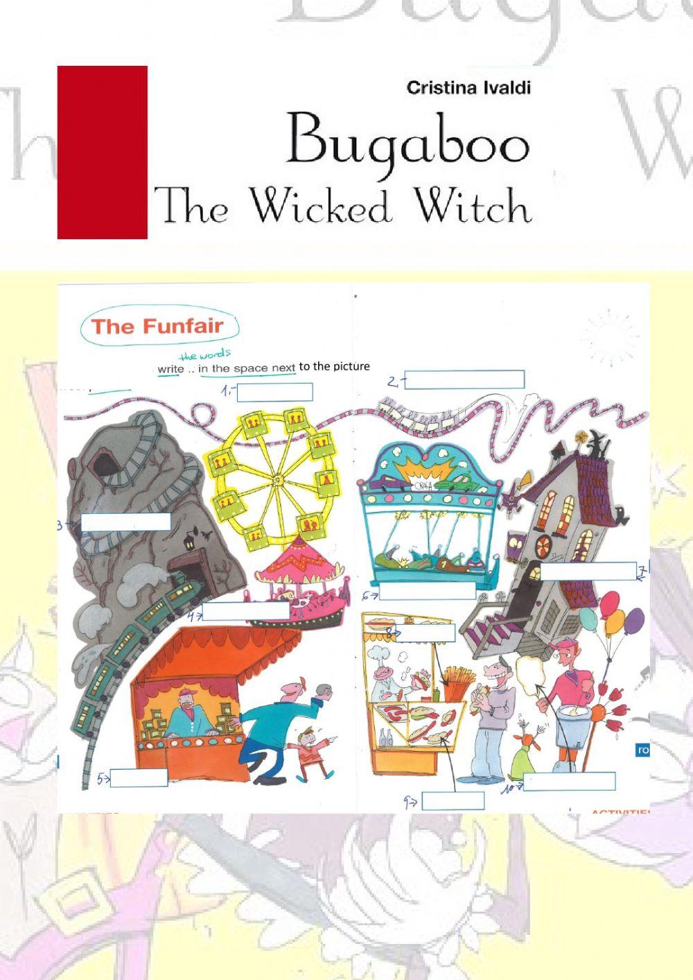 Bugaboo, the wicked witch worksheet | Live Worksheets