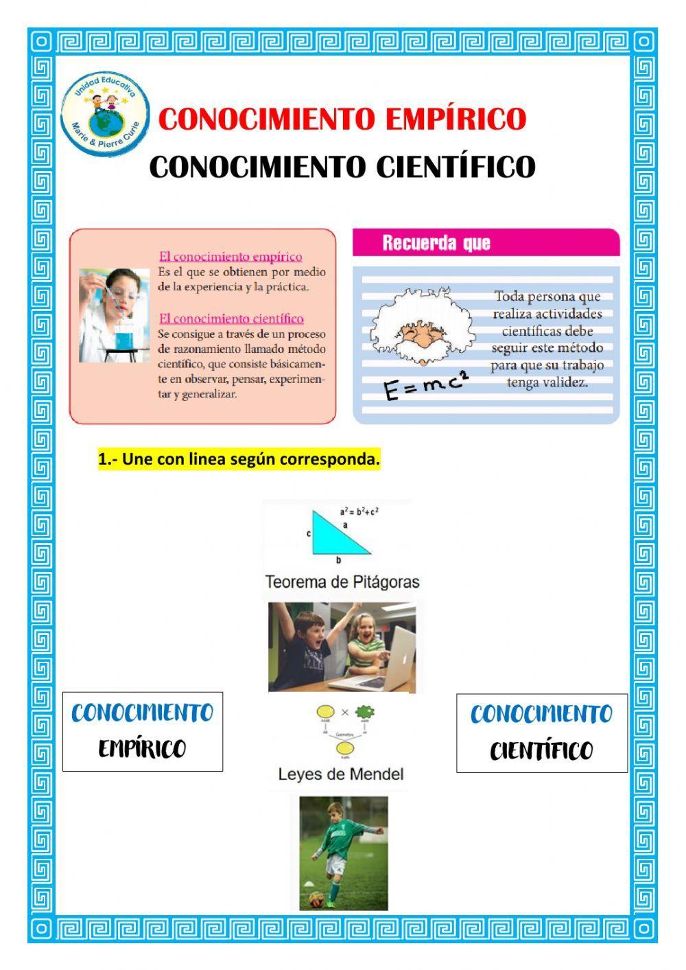965935 | CONOCIEMITNO EMPIRICO | VILMA