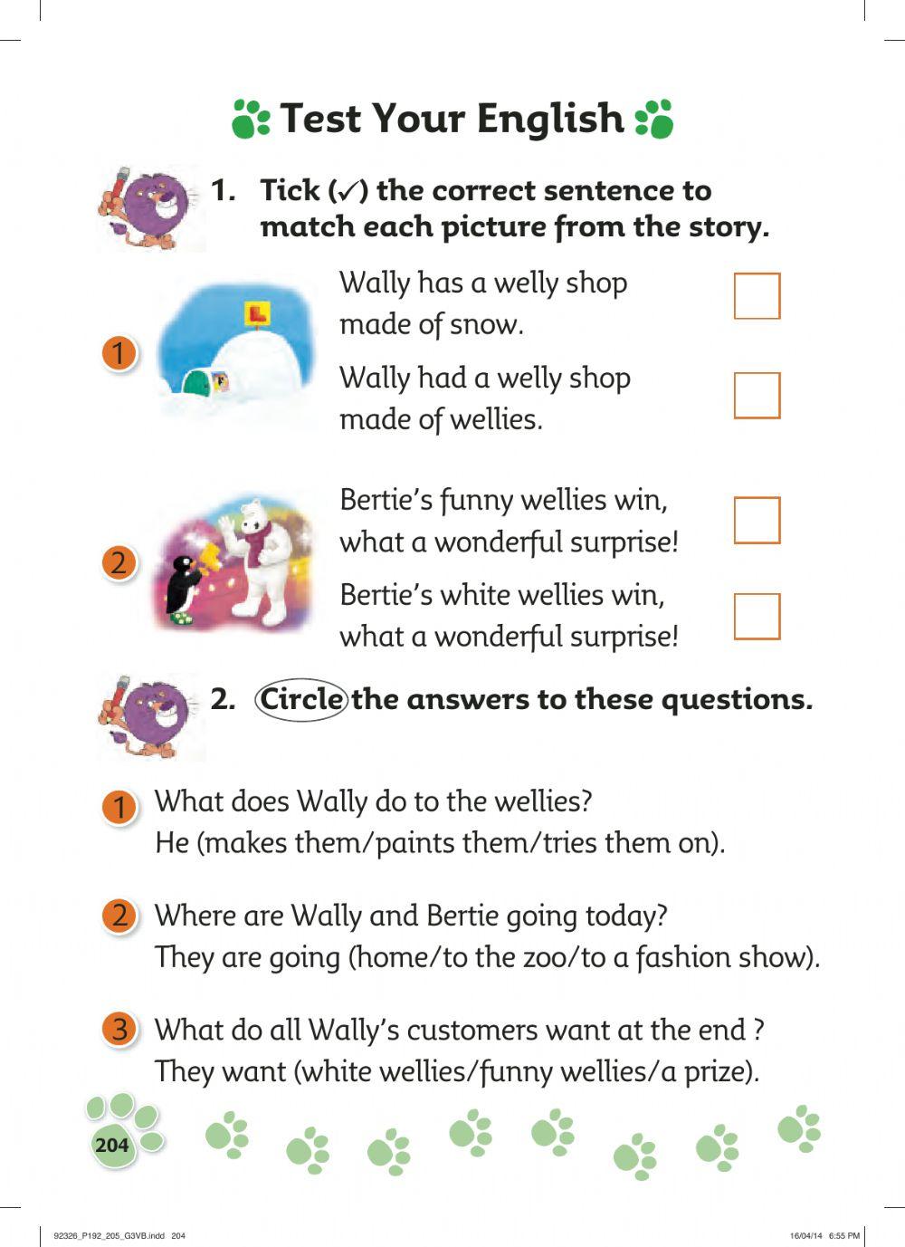 Wellies Questions 4641580 | lieselnel | Live Worksheets