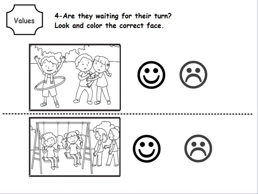 value-turn-taking online exercise for | Live Worksheets