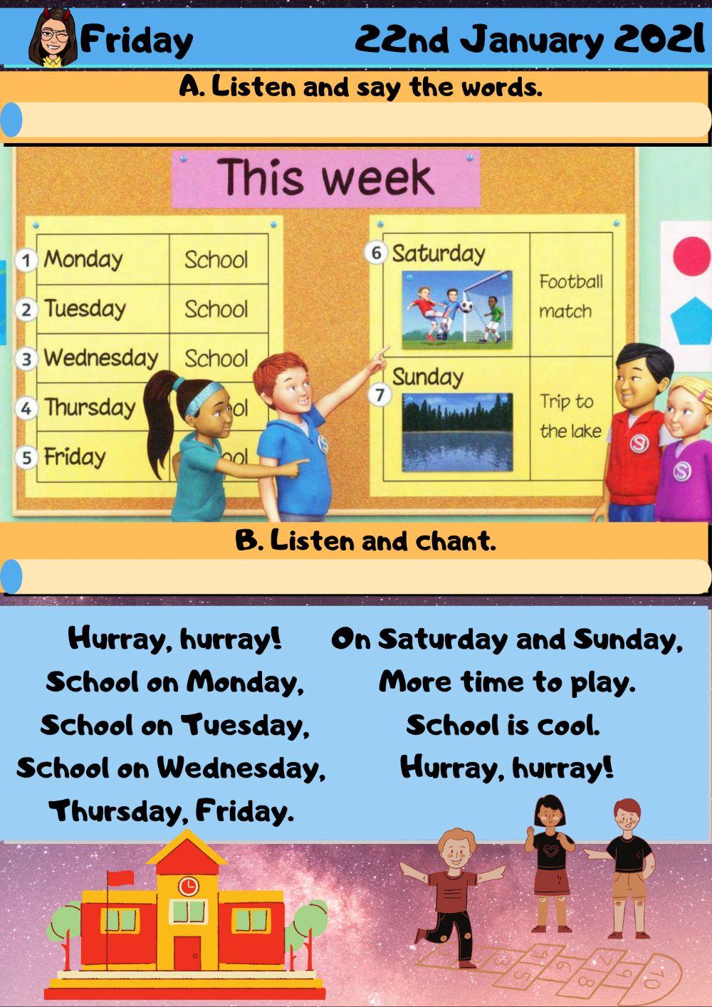 5 Free Time worksheet | Live Worksheets