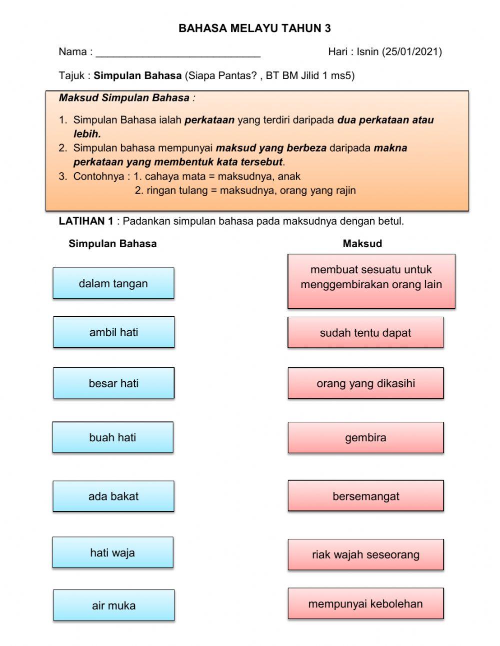 Simpulan Bahasa Tahun 3 660923 Atiqahsauri