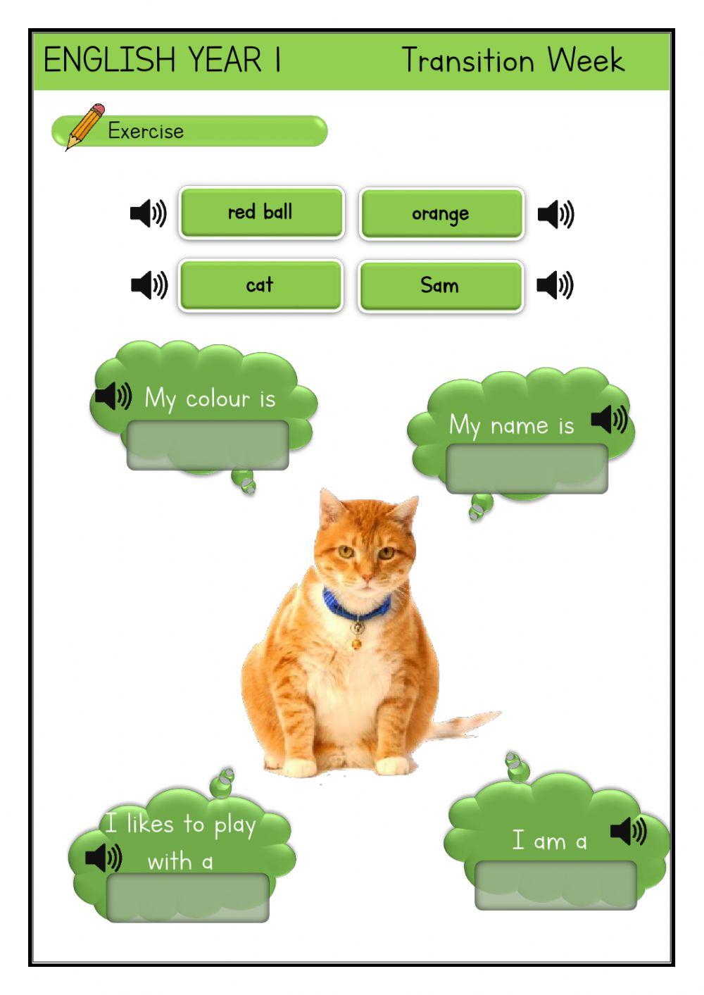 Transition Week 2 worksheet | Live Worksheets