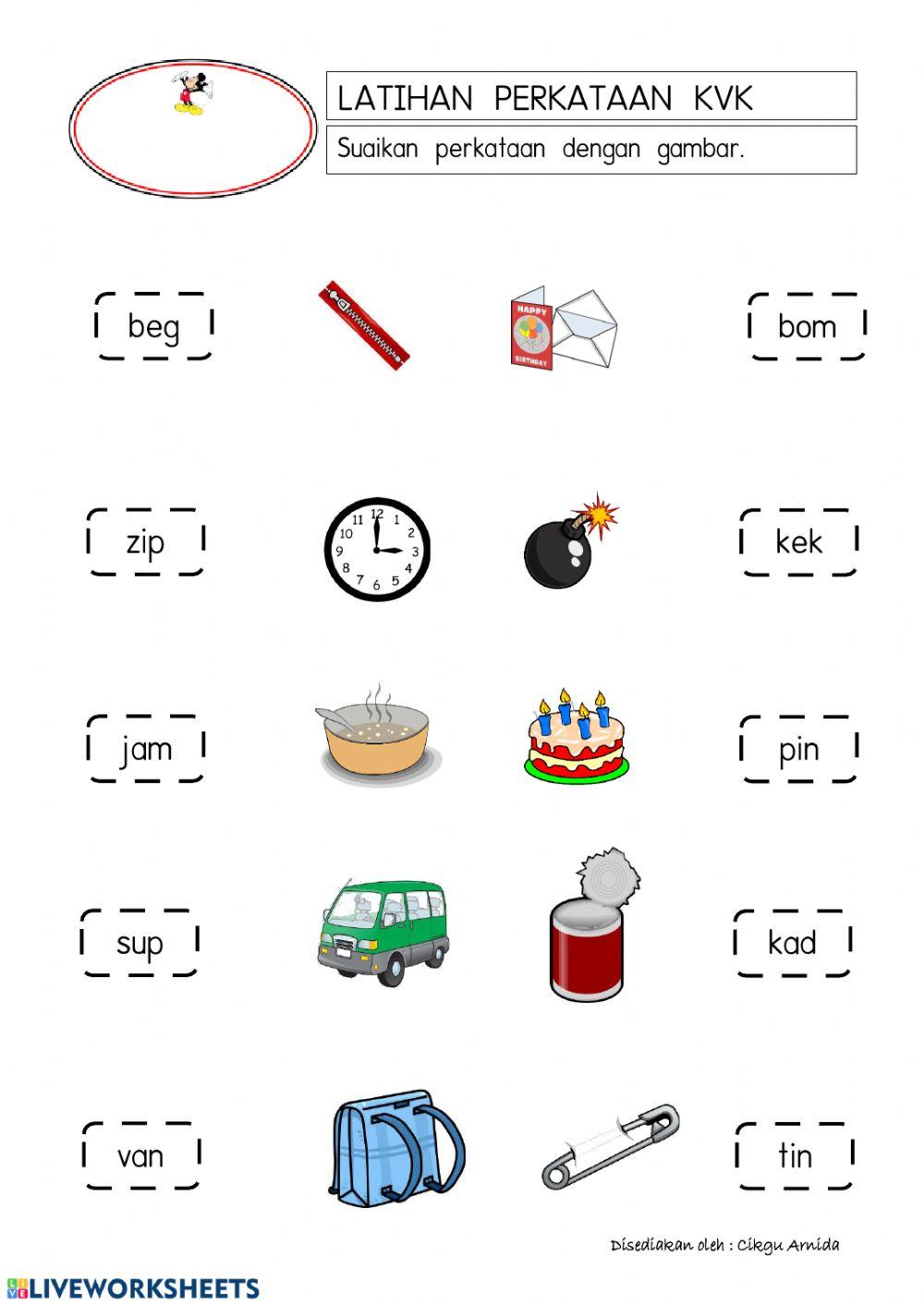latihan KVK | Free Interactive Worksheets | 4645323