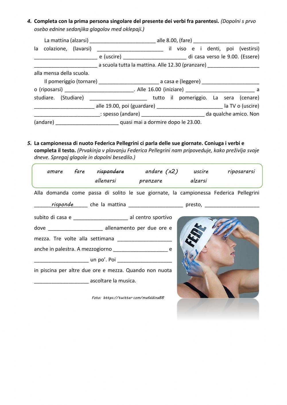 Verbi riflessivi | Free Interactive Worksheets | 661924