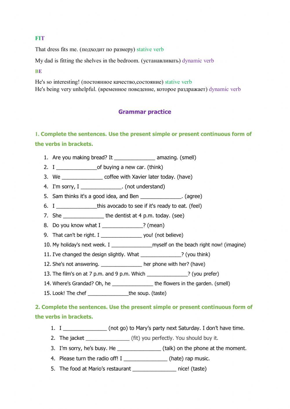 Stative And Dynamic Verbs Online Exercise For Live Worksheets stative-and-dynamic-verbs-online-exercise-for-live-worksheets