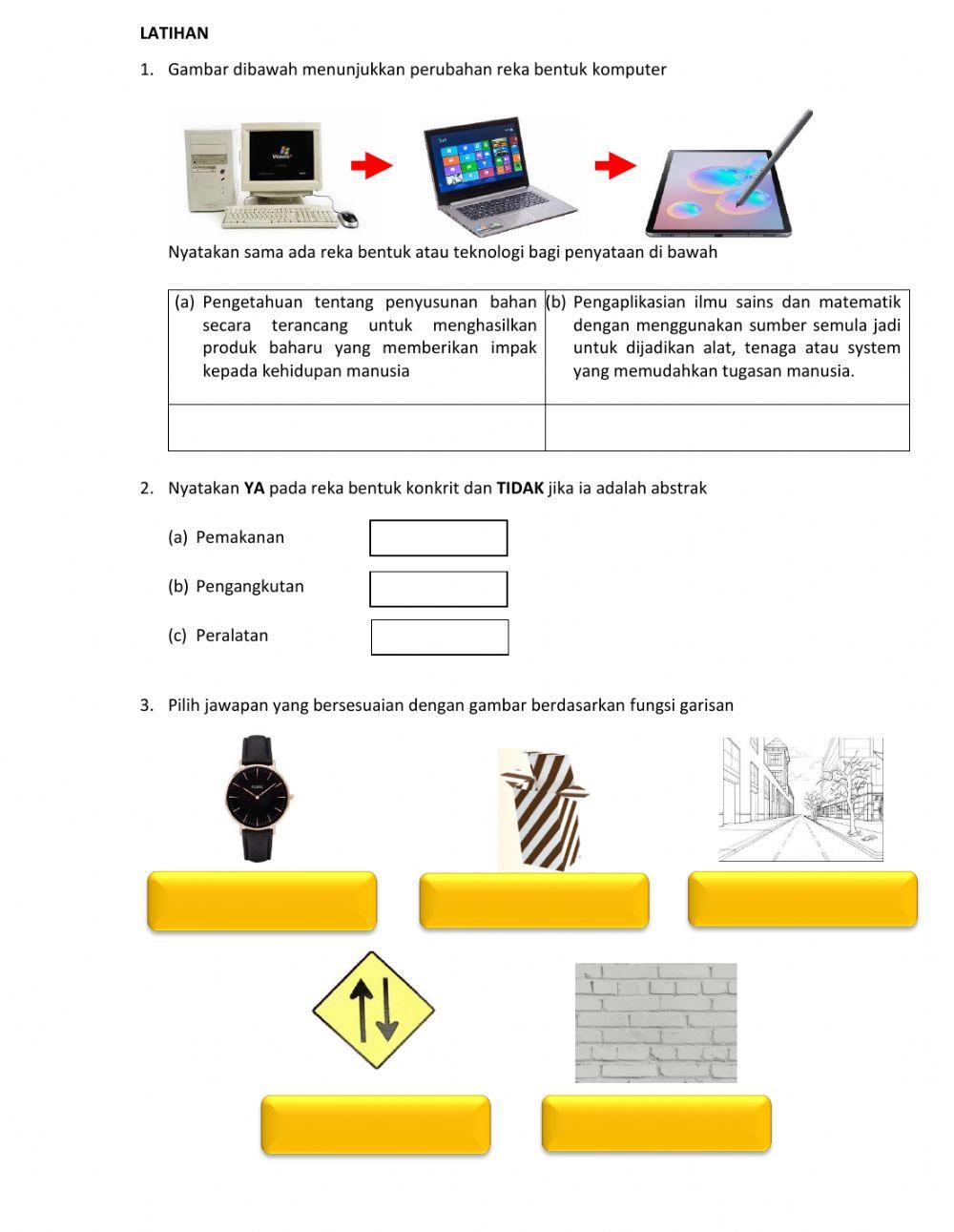 Rbt bab 1 activity | Live Worksheets