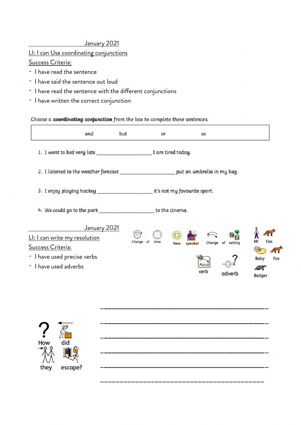 663219 | Wednesday English | JennyWren | LiveWorksheets