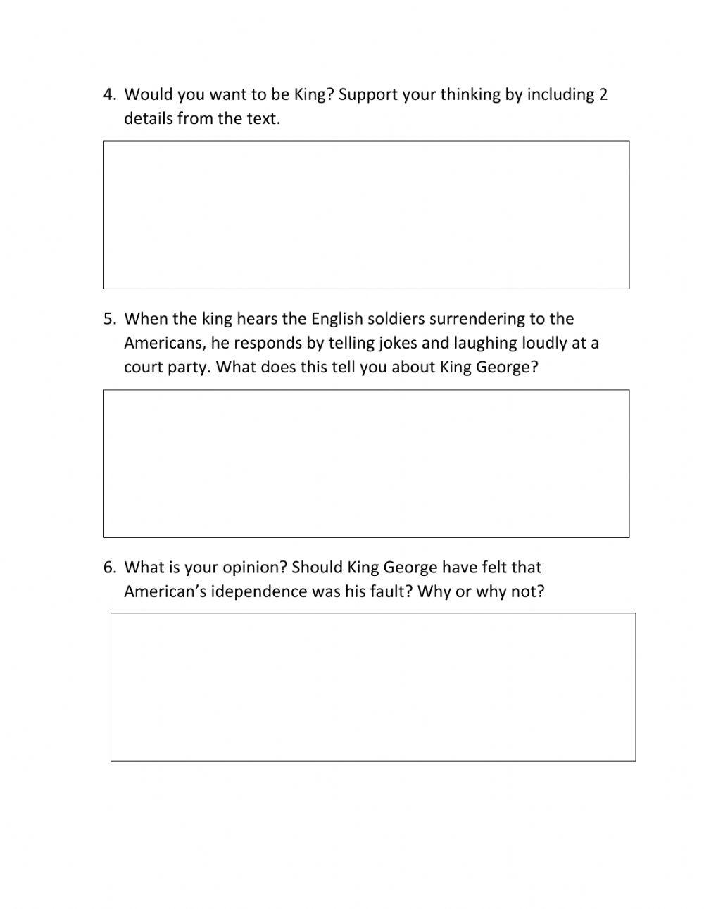 Lesson 12 Text Questions worksheet | Live Worksheets