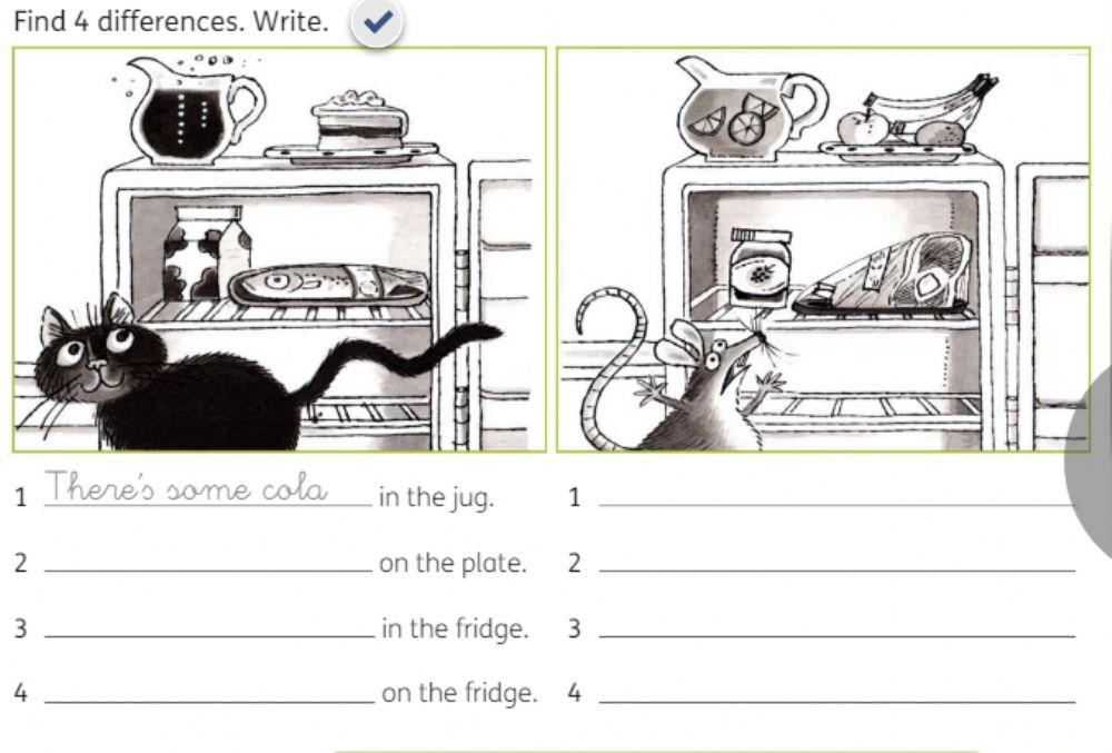 Hungry rat 4 differences worksheet | Live Worksheets