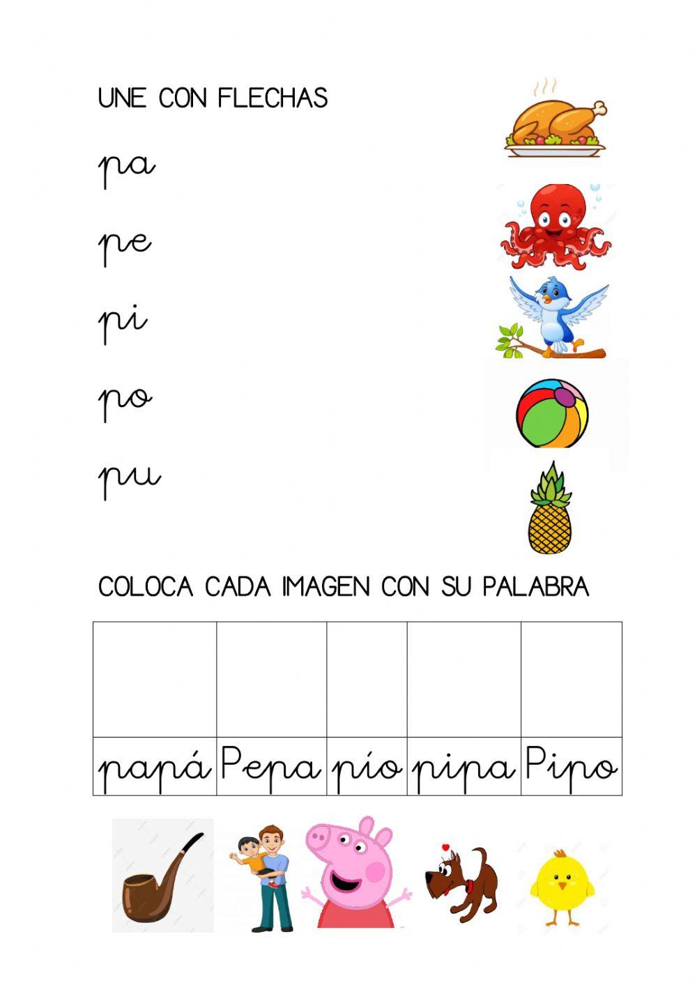 Letra P online exercise for Tercero de Primaria | Live Worksheets