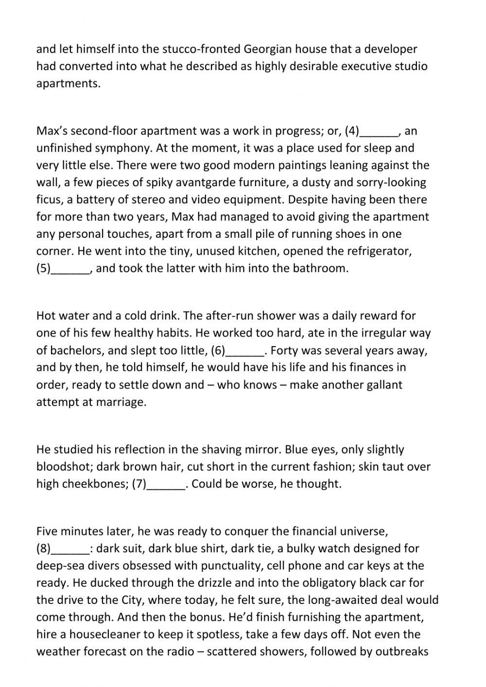 Reading Parts 2&3, 2020 worksheet | Live Worksheets