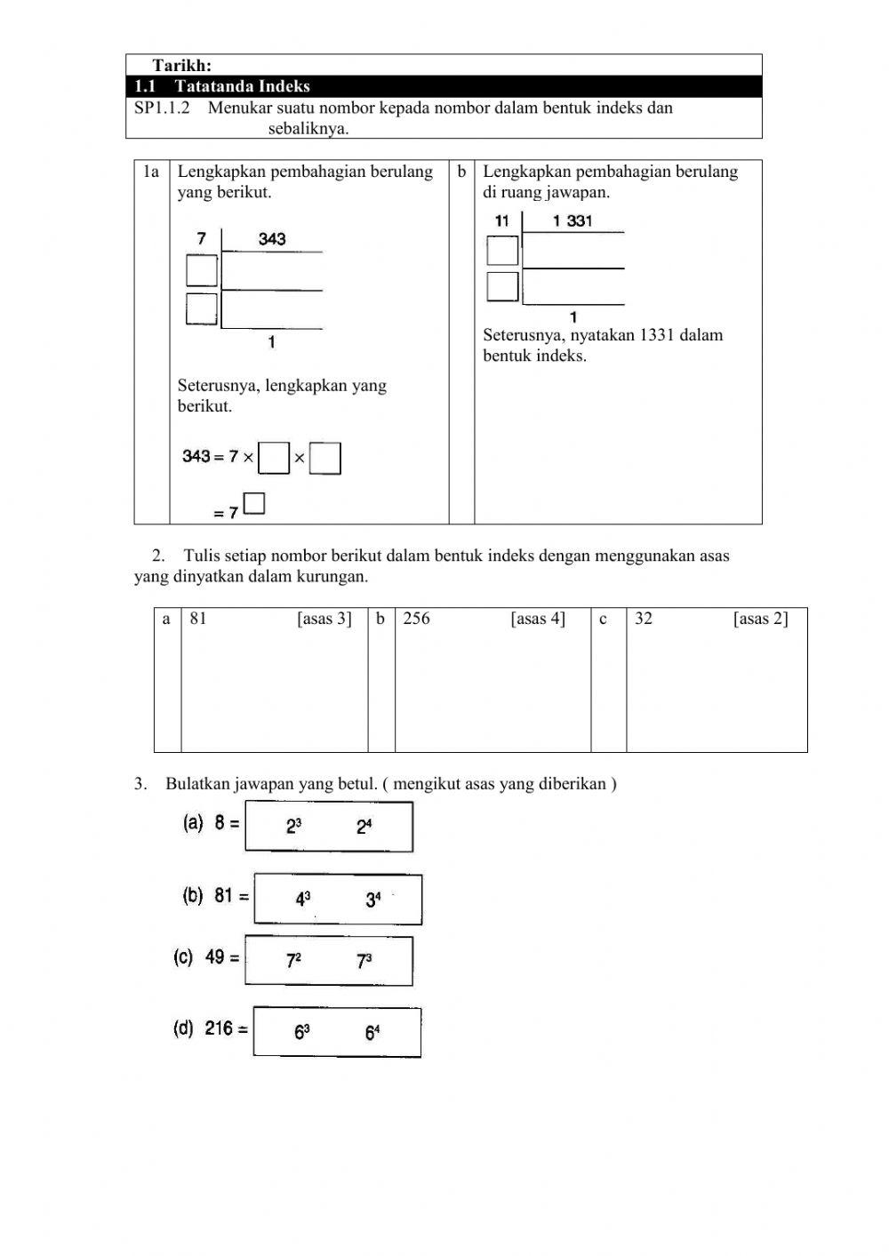 F3 BAB 1a | Free Interactive Worksheets | 4649429