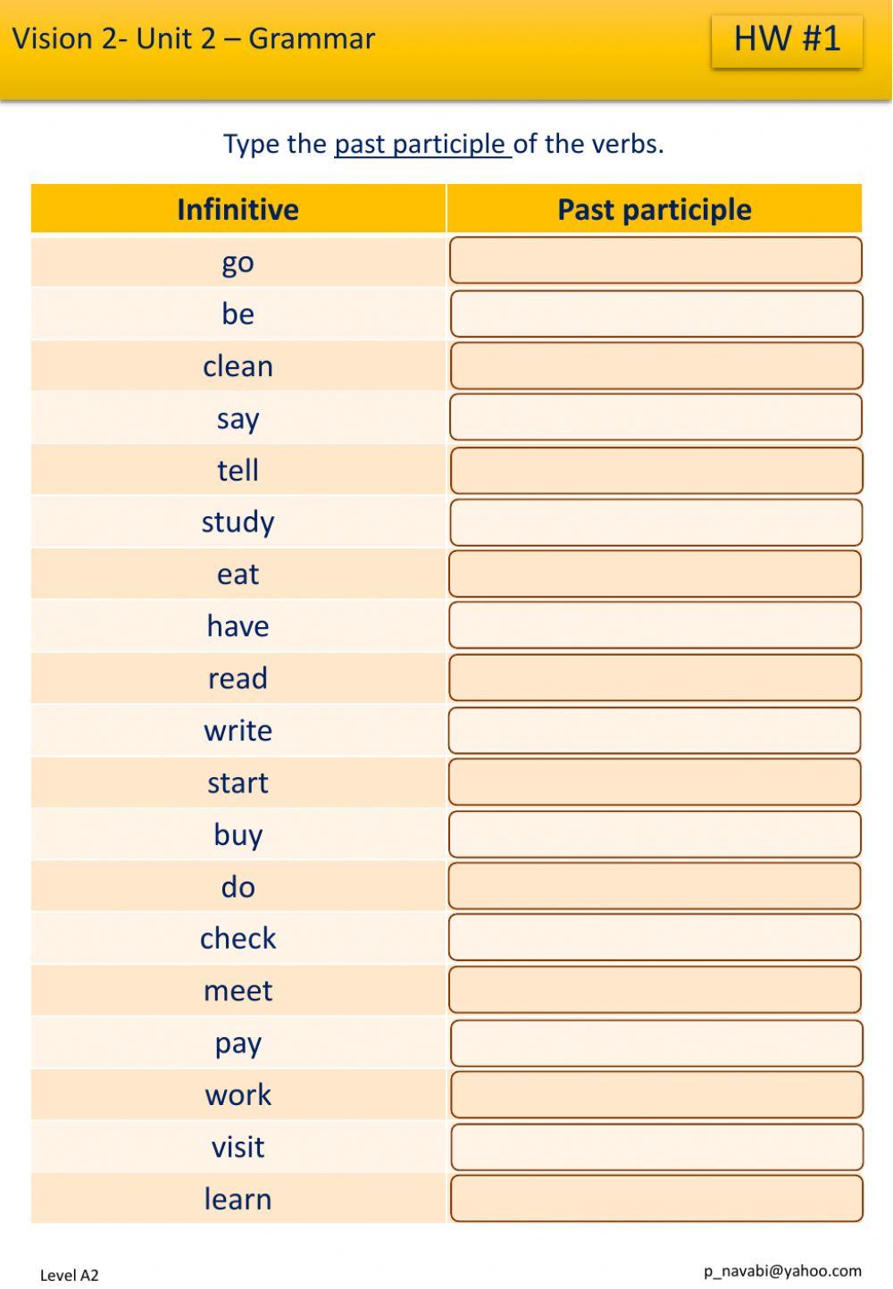 Past Participle Online Exercise Live Worksheets past-participle-online-exercise-live-worksheets