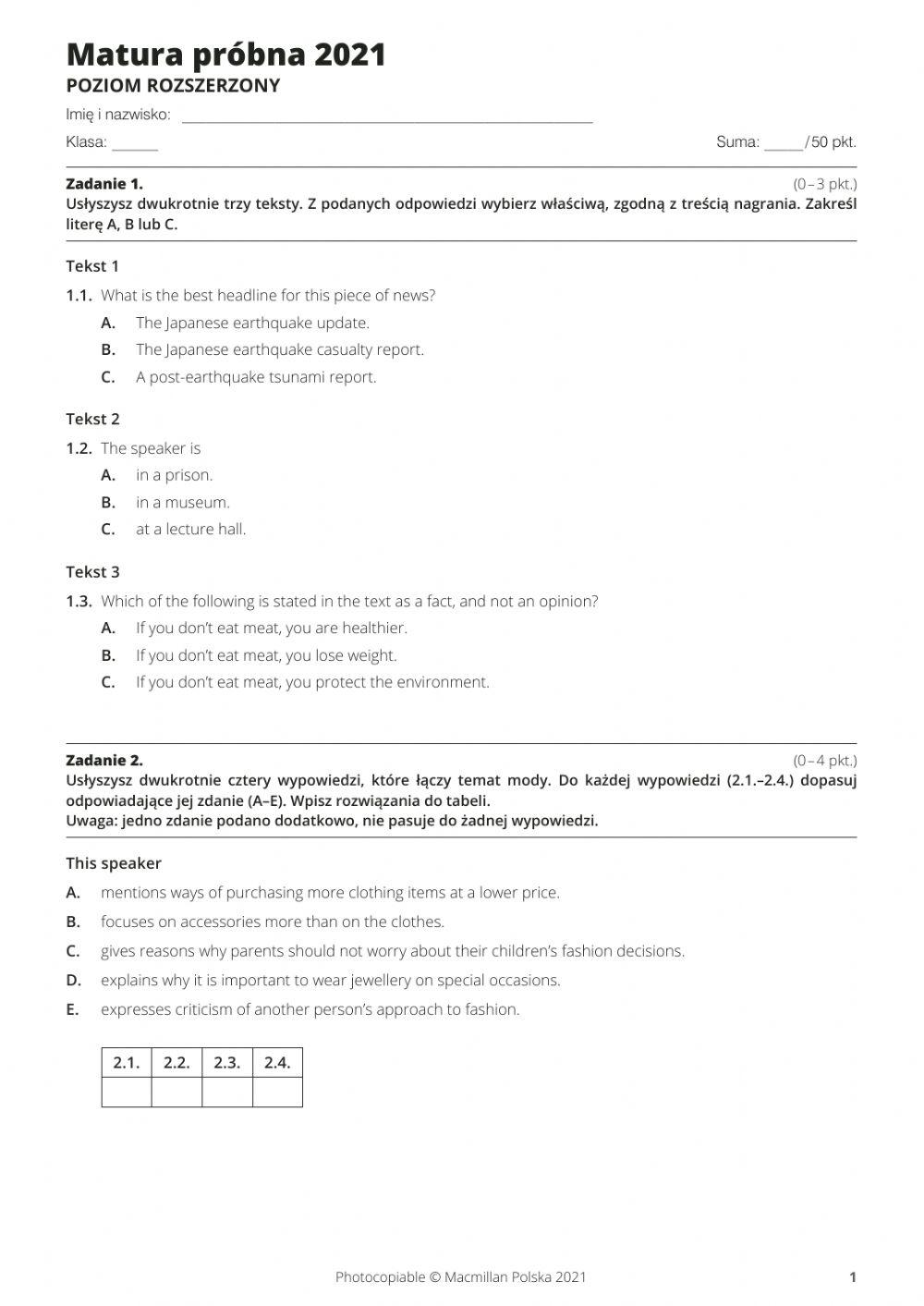 4653755 | MATURA ROZSZERZONA MACMILLAN | kuligurszula