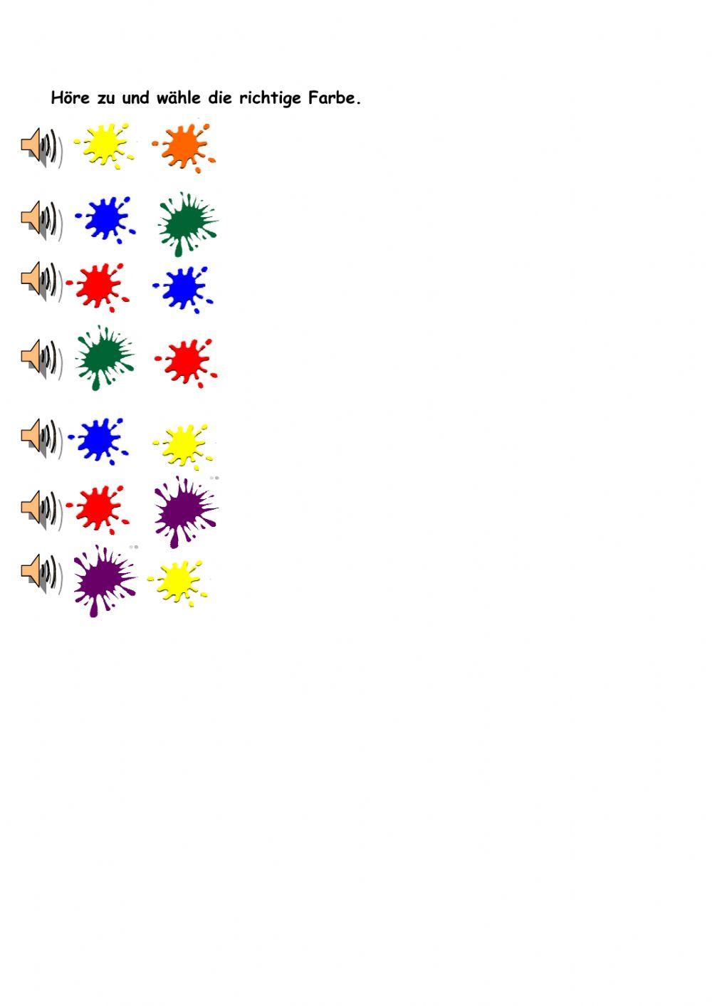 Die Farben 667381 | iris4688 | Live Worksheets