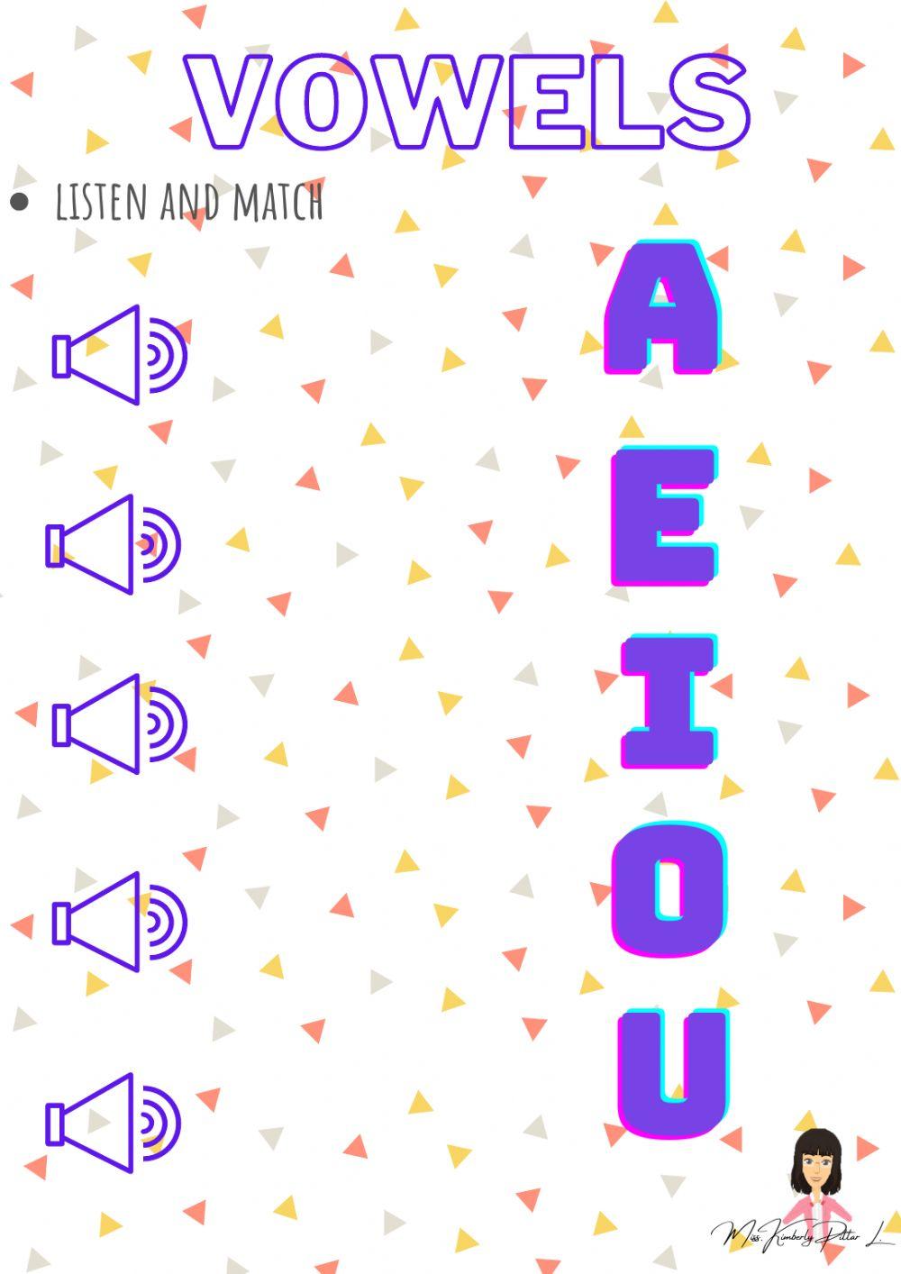 Vowels free activity | Live Worksheets