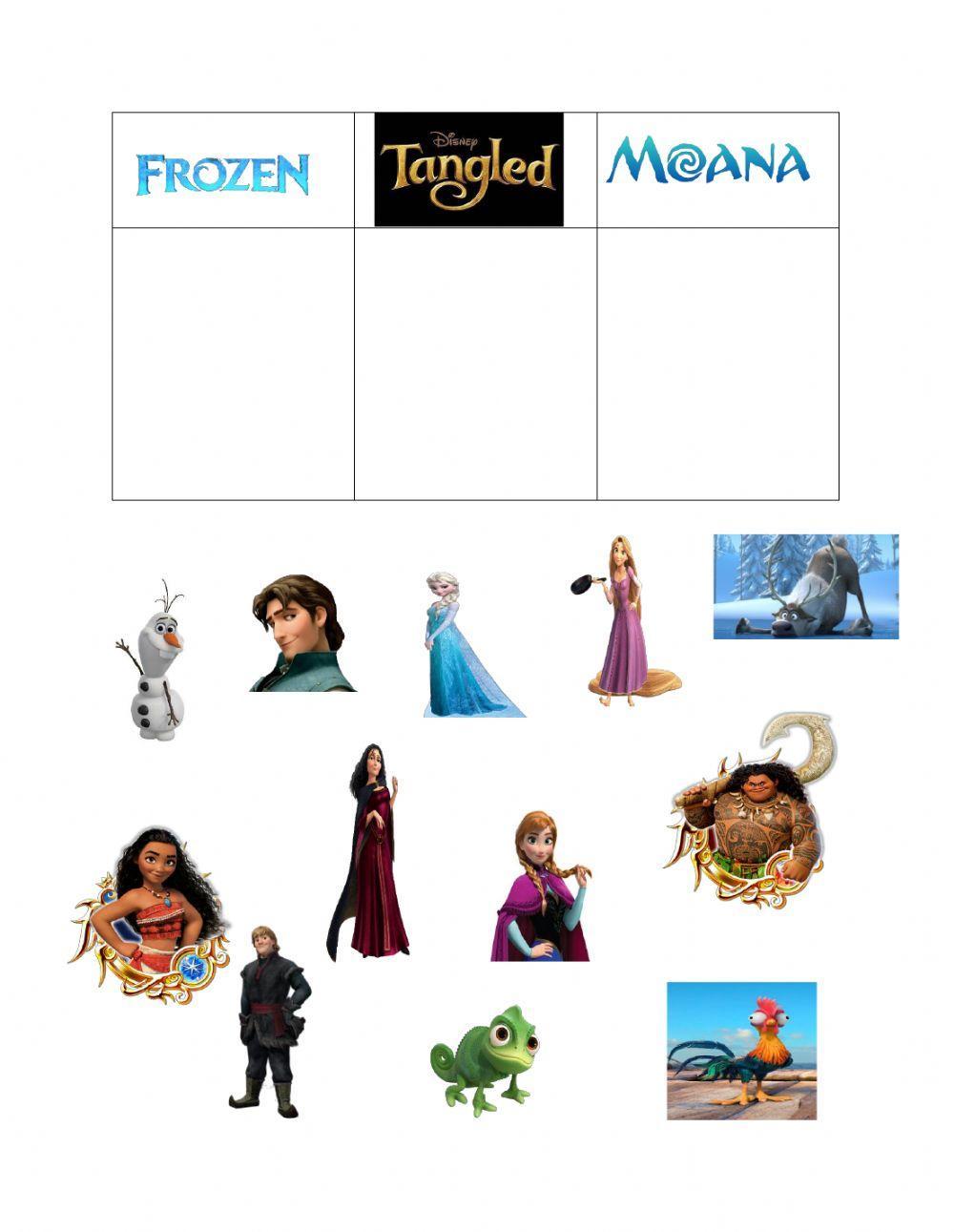 Disney Movie So… | Free Interactive Worksheets | 745595